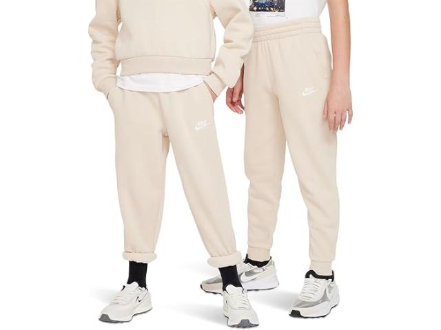 (取寄) ナイキ キッズ キッズ スポーツウェア クラブ フリース ジョガーズ (リトル キッド/ビッグ キッド) Nike Kids kids Sportswear Club Fleece Joggers (Little Kid/Big Kid) Sanddrift/White