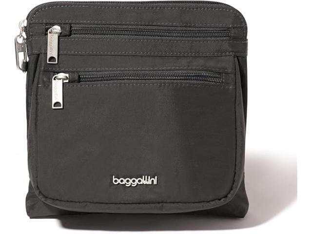 (取寄) バッガリーニ レディース セキュルテックス アンチ-シーフ クロスボディ Baggallini women Baggallini Securtex Anti-Theft Crossbody Charcoal