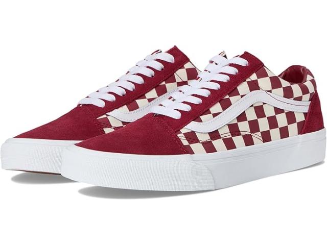 (取寄) バンズ オールド スクール Vans Old Skool Checkerboard Red/White