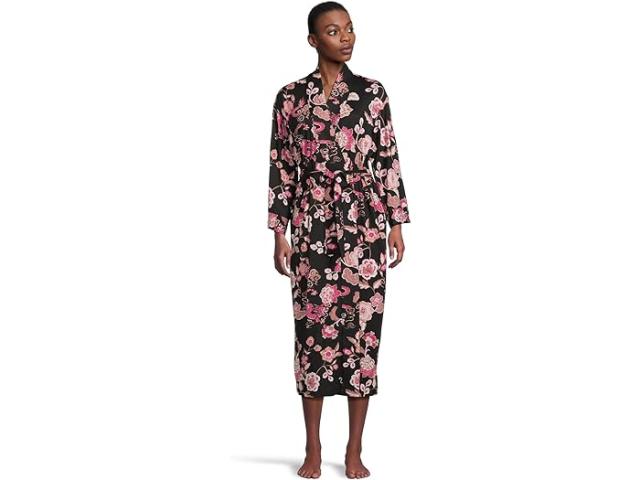 (取寄) N バイ ナトリ レディース ドラゴン - コージー ニット ローブ N by Natori women Fluer Dragon - Cozy Knit Robe Black