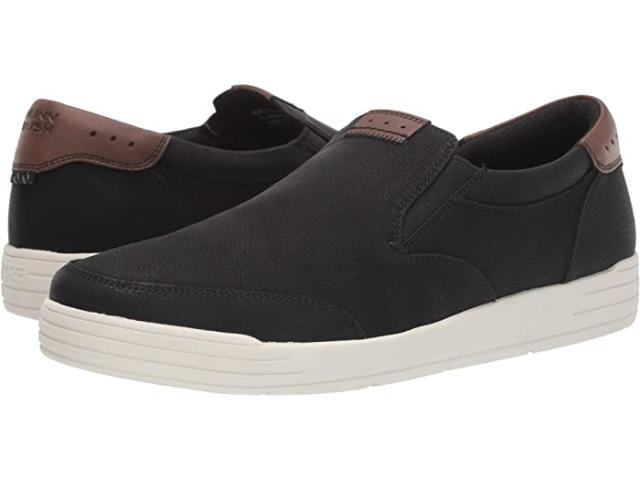 (取寄) ナン ブッシュ メンズ コア シティ ウォーク モック トゥ スリッポン Nunn Bush men Kore City Walk Moc Toe Slip-On Black
