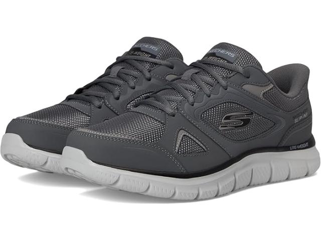(取寄) スケッチャーズ メンズ トラック ハンズ フリー スリップ-イン SKECHERS men Track Ezral Hands Free Slip-in Charcoal