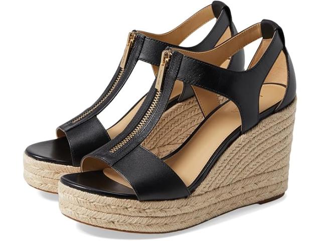 (取寄) マイケルコース レディース バークレー ミッド ウェッジ MICHAEL Michael Kors women Berkley Mid Wedge Black