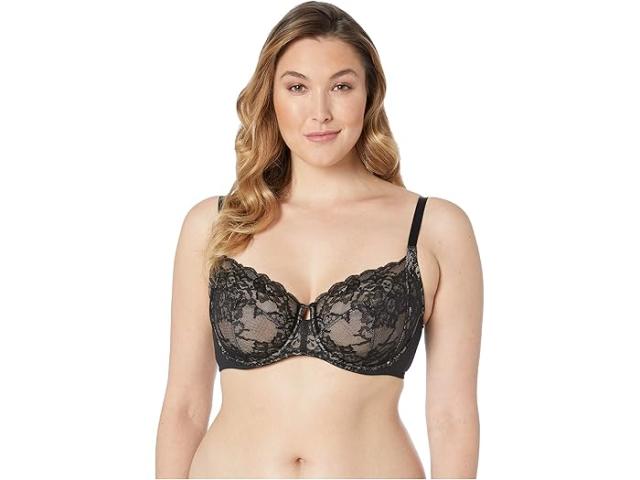 (取寄) ナトリ レディース ステイトメント フル フィギュア アンダーワイヤー ブラ 746211 Natori women Statement Full Figure Underwire Bra 746211 Black/Cafe