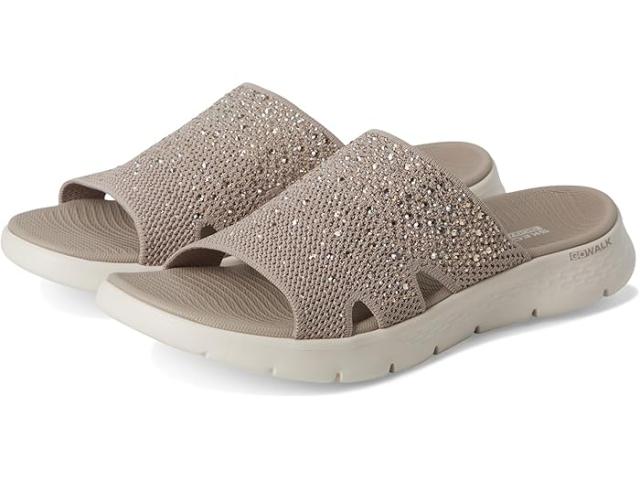 (取寄) スケッチャーズ パフォーマンス レディース アーチ フィット ニット スライド W/ グラジエント SKECHERS Performance women Arch Fit Knit Slide w/ Gradient Rhinestnes Taupe