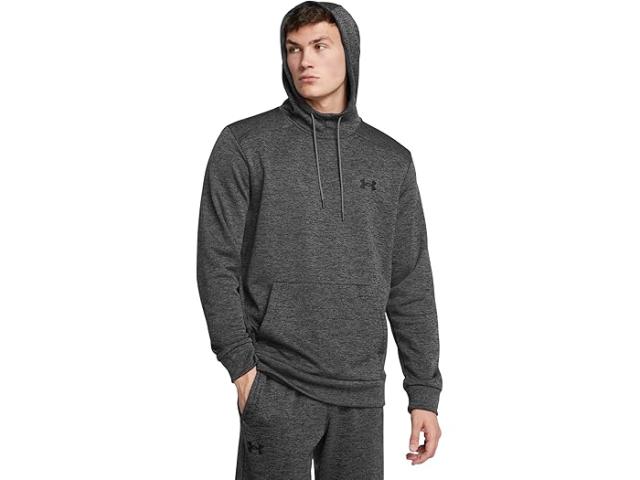 (取寄) アンダーアーマー メンズ アーマー フリース ツイスト ブーディ Under Armour men Armour Fleece Twist Hoodie Castlerock/Black