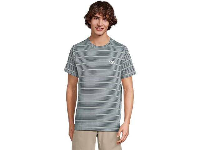 (取寄) ルーカ メンズ スポーツ ベント ストライプ ショート スリーブ ティー RVCA men Sport Vent Stripe Short Sleeve Tee Dark Denim