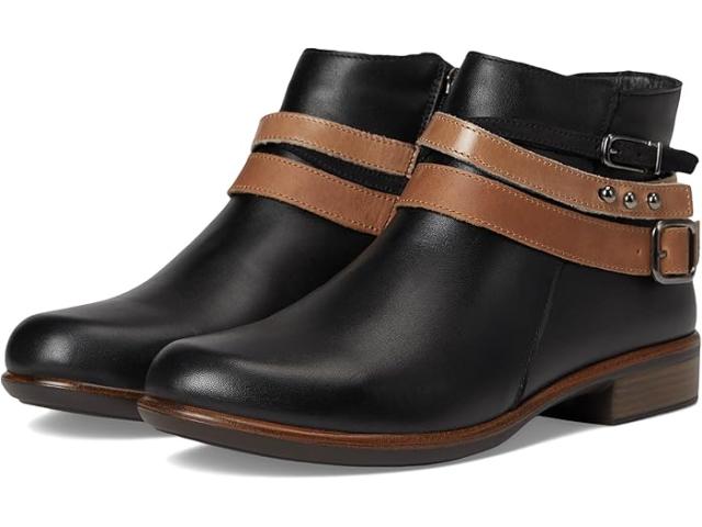 (取寄) ナオト レディース スマトラ Naot women Sumatra Jet Black Leather/Brown/Black Straps