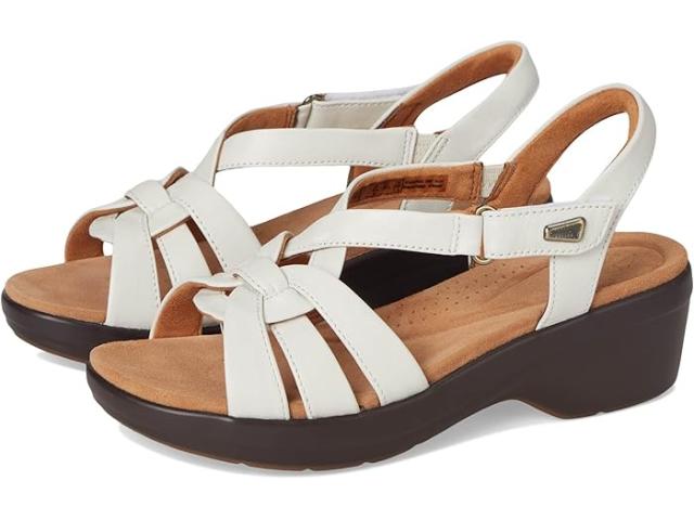 (取寄) クラークス レディース トゥレア クロス Clarks women Tuleah Cross Cream Leather