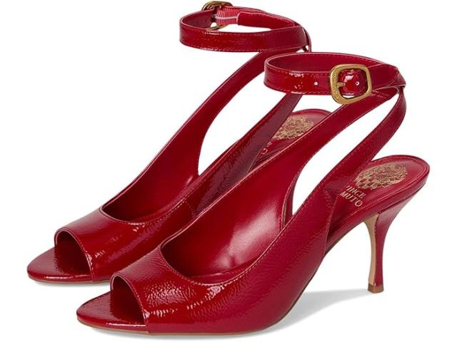 (取寄) ヴィンスカムート レディース ピープ トゥ ハイ ヒール サンダル Vince Camuto women Pavles Peep Toe High Heel Sandals Flame