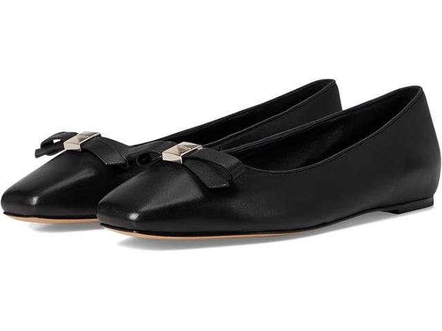 (取寄) ケイトスペード レディース デコ ボウ スムース レザー フラッツ Kate Spade New York women Deco Bow Smooth Leather Flat Black