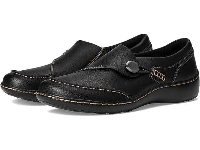 (取寄) クラークス レディース コラ テレサ Clarks women Cora Teresa Black Tumbled Leather