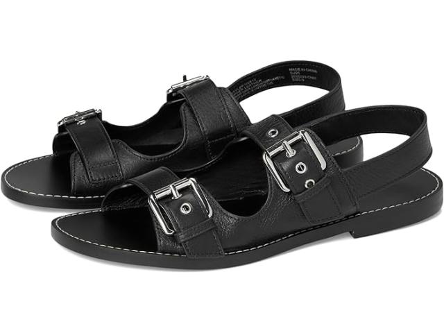 (取寄) メイドウェル レディース インディー ダブル バックル サンダル Madewell women Indie Double Buckle Sandals True Black