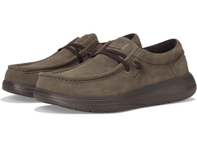 (取寄) ヘイ デュード メンズ ウォーリー コンファ スエード Hey Dude men Wally COMF Suede Major Brown/Mole Brown