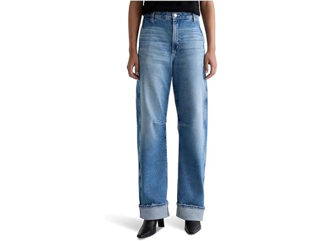 (取寄) AGジーンズ レディース マーサー ハイ ライズ カフド バレル ジーン エクステンデット AG Jeans women Mercer High Rise Cuffed Barrel Jean Extended Route 49