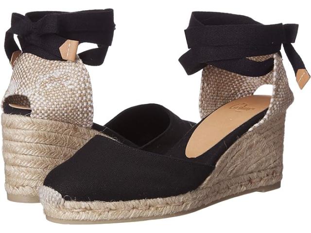 (取寄) カスタニエール レディース カリーナ 60mm ウェッジ エスパドリーユ CASTANER women CASTANER Carina 60mm Wedge Espadrille Black