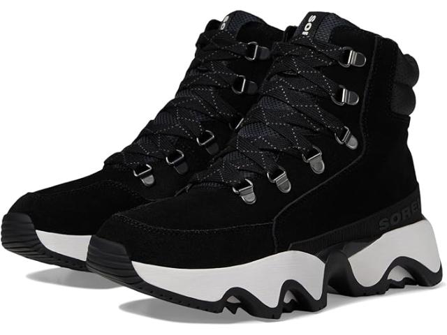 (取寄) ソレル レディース キネティック インパクト コンクエスト プラス ウォータープルーフ SOREL women Kinetic Impact Conquest Plus Waterproof Black/Sea Salt