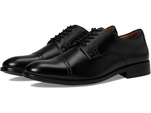 (取寄) ジョンストン&マーフィー メンズ リーブ キャップ トゥ Johnston & Murphy men Reeve Cap Toe Black