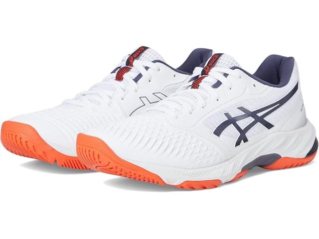(取寄) アシックス メンズ ネットバーナー バリスティック FF 3 バレーボール シューズ ASICS men ASICS Netburner Ballistic FF 3 Volleyball Shoe White/Indigo Fog