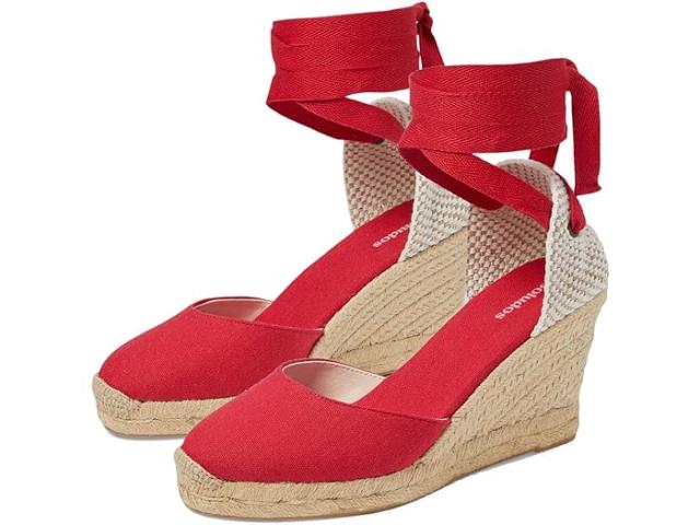 (取寄) ソルドス レディース マルセイユ ウェッジ エスパドリーユ Soludos women Soludos Marseille Wedge Espadrille Flamenco Red