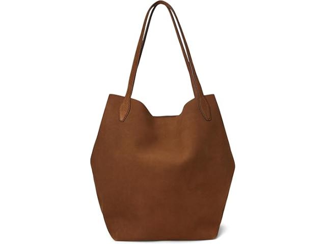 (取寄) メイドウェル レディース オーバーサイズ ソフト グレイン ショッパー - スエード Madewell women Oversized Soft Grain Shopper - Suede Dried Acorn