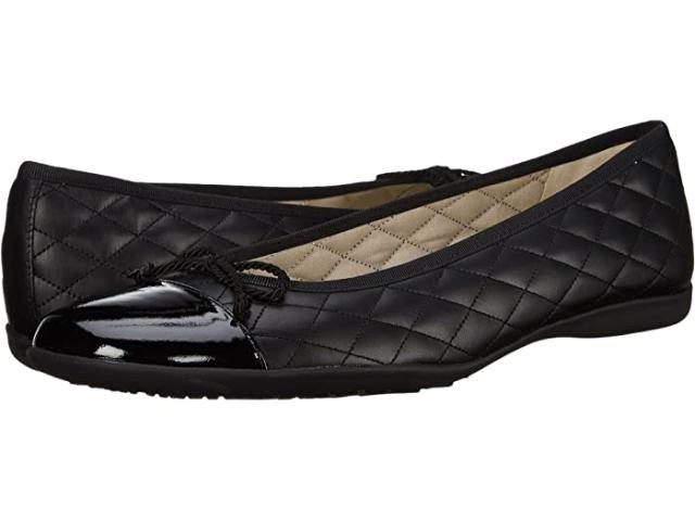 (取寄) フレンチ ソール レディース パスポートR フラッツ French Sole women  PassportR Flat Black Patent/Black Leather