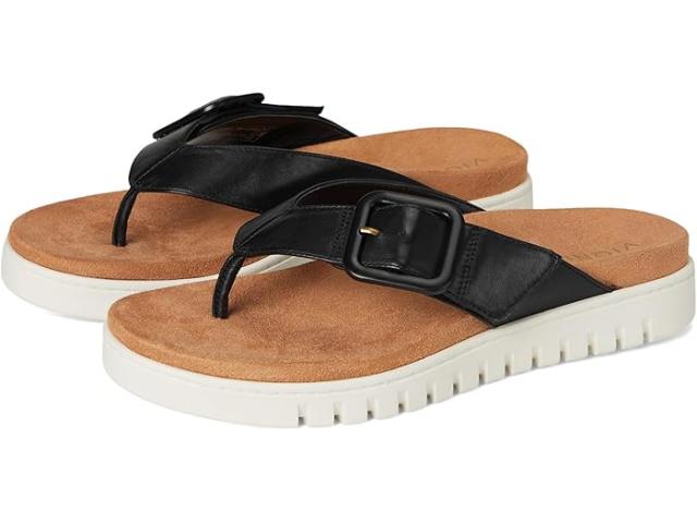 (取寄) バイオニック レディース アップタウン マリン VIONIC women Uptown Marin Black Leather