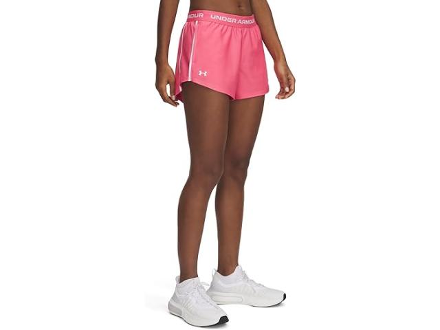 (取寄) アンダーアーマー レディース テック プレイ アップ ショーツ Under Armour women Tech Play Up Shorts Super Pink/White