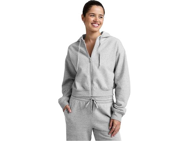(取寄) ビヨンドヨガ レディース ジップ アップ ブーディ Beyond Yoga women Luxefleece Zip Up Hoodie Light Heather Gray