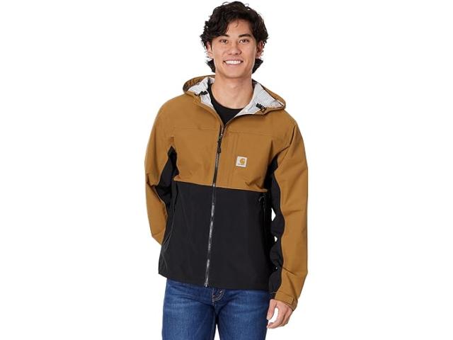 (取寄) カーハート メンズ ストーム ディフェンダー リラックスド-フィット フィット ライトウェイト パッカブル ジャケット Carhartt men Carhartt Storm Defender Relaxed Fit Lightweight Packable Jacket Carhartt Brown/Black