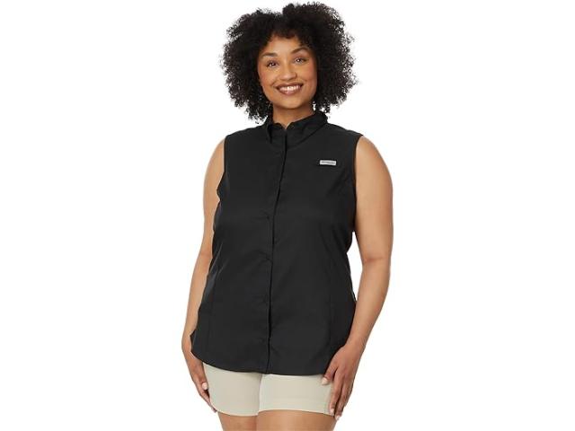 (取寄) コロンビア レディース プラス サイズ タミアミ スリーブレス シャツ Columbia women Plus Size Tamiami Sleeveless Shirt Black