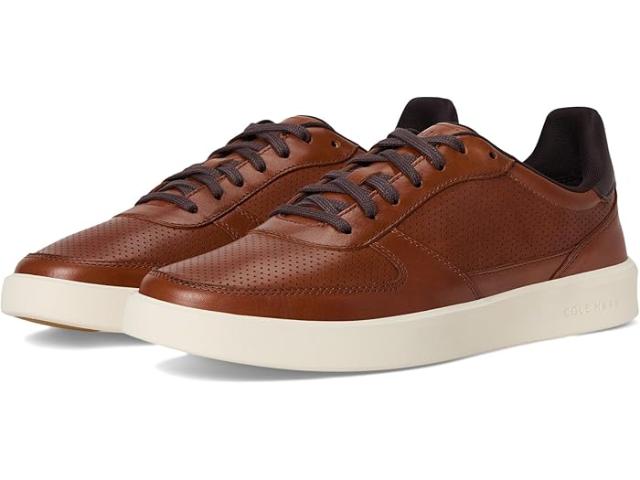 (取寄) コールハーン メンズ グランド クロスコート デイリー コート スニーカー Cole Haan men Grand Crosscourt Daily Court Sneakers British Tan/Dark Chocolate/Ivory