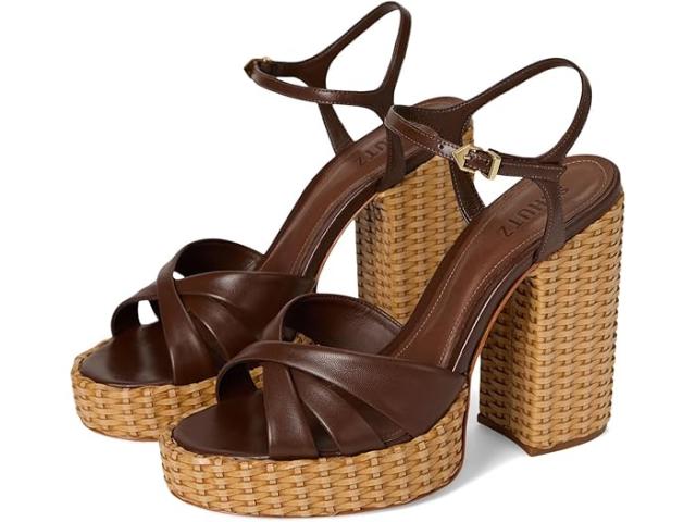 (取寄) シュッツ レディース キーファ ストロー Schutz women Keefa Straw Desert Brown