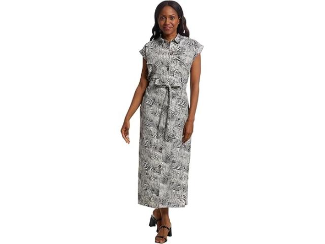 (取寄) バブアー レディース ロミー マキシ ドレス Barbour women Romy Maxi Dress Monochrome Print