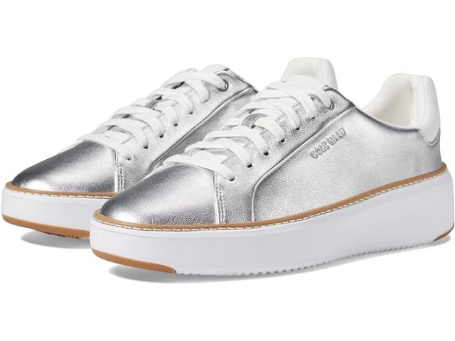 (取寄) コールハーン レディース グランドプロ トップスピン スニーカー Cole Haan women Cole Haan GrandPro TopSpin Sneaker Silver Talca/Optic White