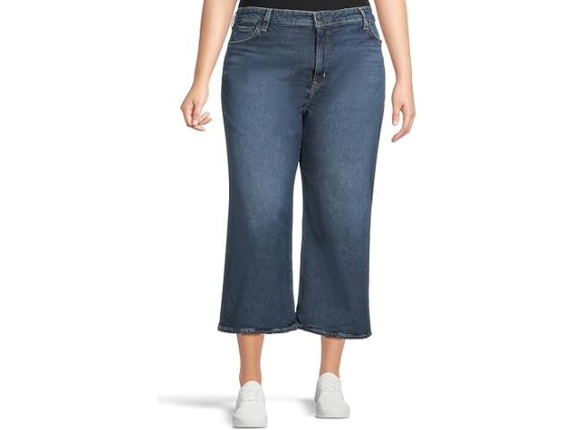 (取寄) ローレン ラルフローレン レディース ハイライズ ワイド-レッグ クロップド ジーン Lauren Ralph Lauren women High-Rise Wide-leg Cropped Jean Marina Wash