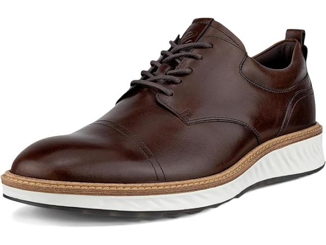 (取寄) エコー メンズ St.1 ハイブリット キャップ トゥ オックスフォード ECCO men ST.1 Hybrid Cap Toe Oxford Cocoa Brown