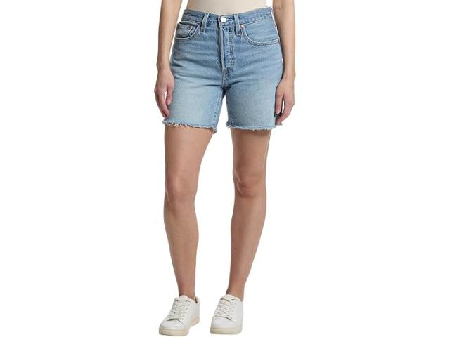 (取寄) リーバイス プレミアム レディース 501 ミッド タイ ショーツ Levi's Premium women 501 Mid Thigh Shorts Lighteight Fun Flare