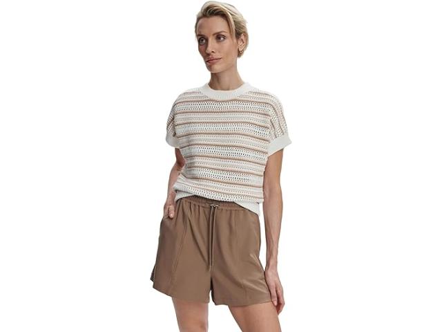 (取寄) バーリー レディース シアラ ストライプ ニット トップ Varley women Ciara Stripe Knit Top Chanterelle Stripe