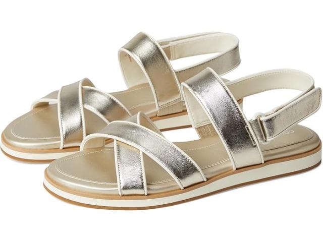 (取寄) コールハーン レディース ミラベル クリスクロス サンダル Cole Haan women Mirabelle Crisscross Sandals Soft Gold Talca/Ivory