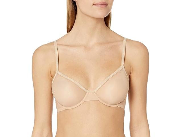 (取寄) カルバンクライン レディース ウィメンズ シーア マーキゼット アンライン デミ ブラ   women  Women's Sheer Marquisette Unlined Demi Bra Bare
