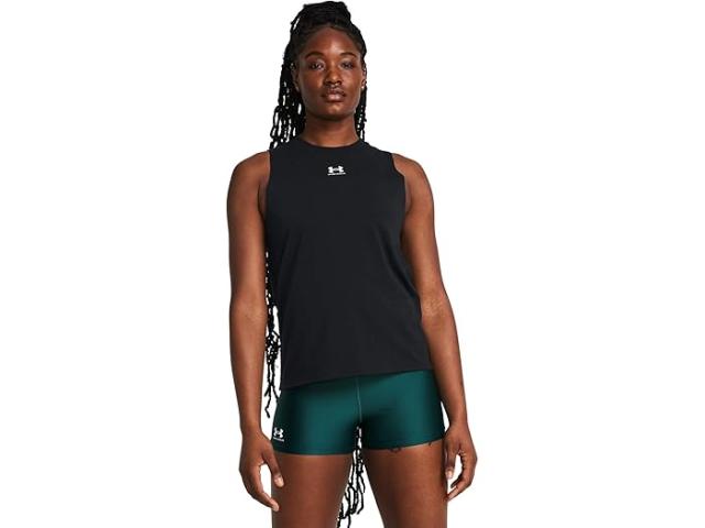 (取寄) アンダーアーマー レディース キャンパス マッスル タンク トップ Under Armour women Campus Muscle Tank Top Black/White