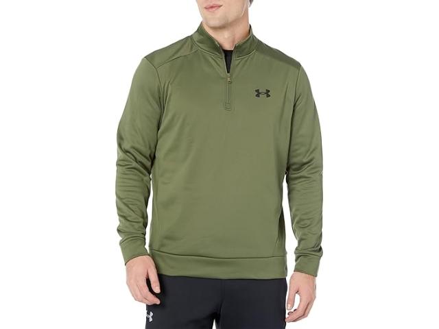 (取寄) アンダーアーマー メンズ アーマー フリース 1/4 ジップ Under Armour men Armour Fleece 1/4 Zip Marine OD Green/Black