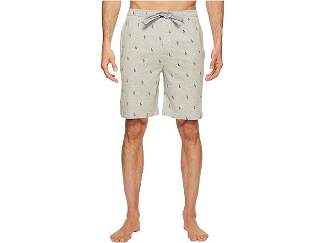 (取寄) ラルフローレン メンズ ニット スリープ ショーツ Polo Ralph Lauren men Polo Ralph Lauren Knit Sleep Shorts Andover Heather/Cruise Navy AOPP