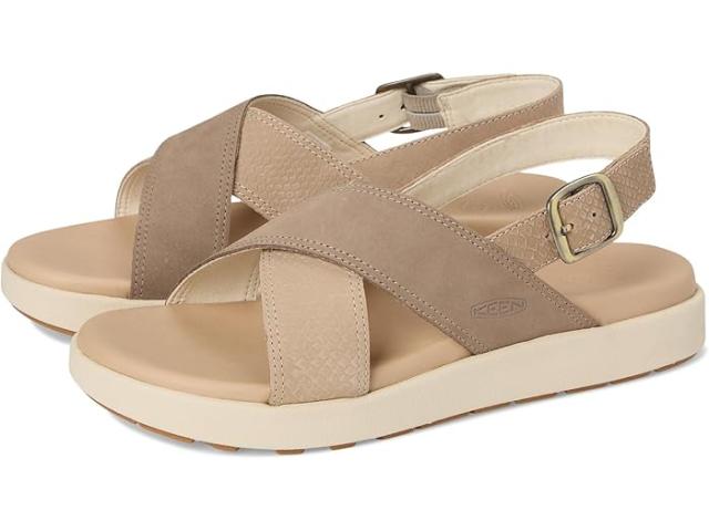 (取寄) キーン レディース エル ラグゼ クロス ストラップ KEEN women Elle Luxe Cross Strap Plaza Taupe/Brindle