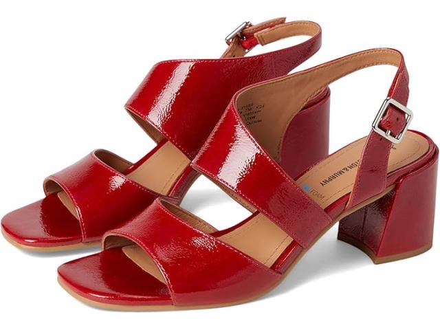 (取寄) ジョンストン&マーフィー レディース エバリー アシンメトリカル サンダル Johnston & Murphy women Everly Asymmetrical Sandal Red