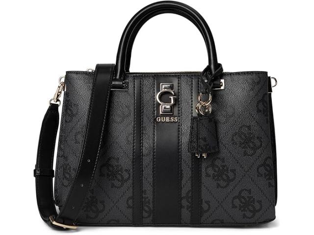 (取寄) ゲス レディース ガールフレンド サッチェル GUESS women Erenia Girlfriend Satchel Coal Logo