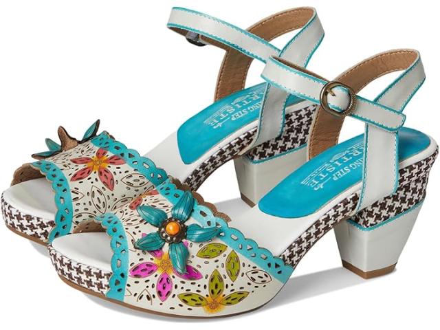 (取寄) ラルティストバイスプリングステップ レディース  L'Artiste by Spring Step women Miabella White Multi
