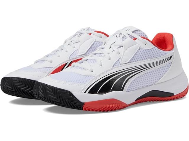 (取寄) プーマ メンズ ノバ コート ピックルボール シューズ PUMA men Nova Court Pickleball Shoes Puma White/Puma Black/Active Red