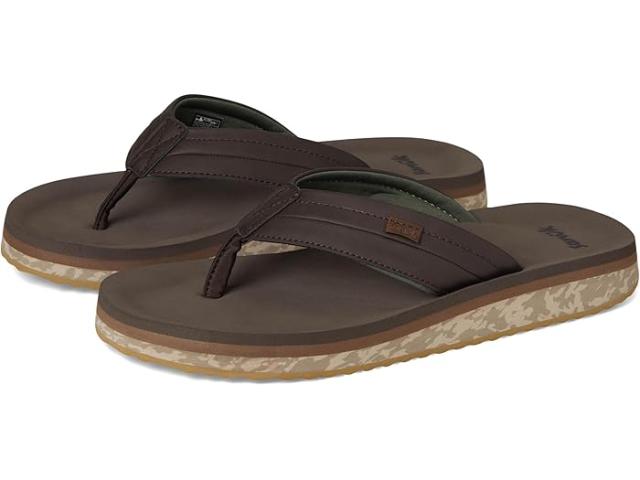 (取寄) サヌーク メンズ  Sanuk men Tiderush Dark Brown